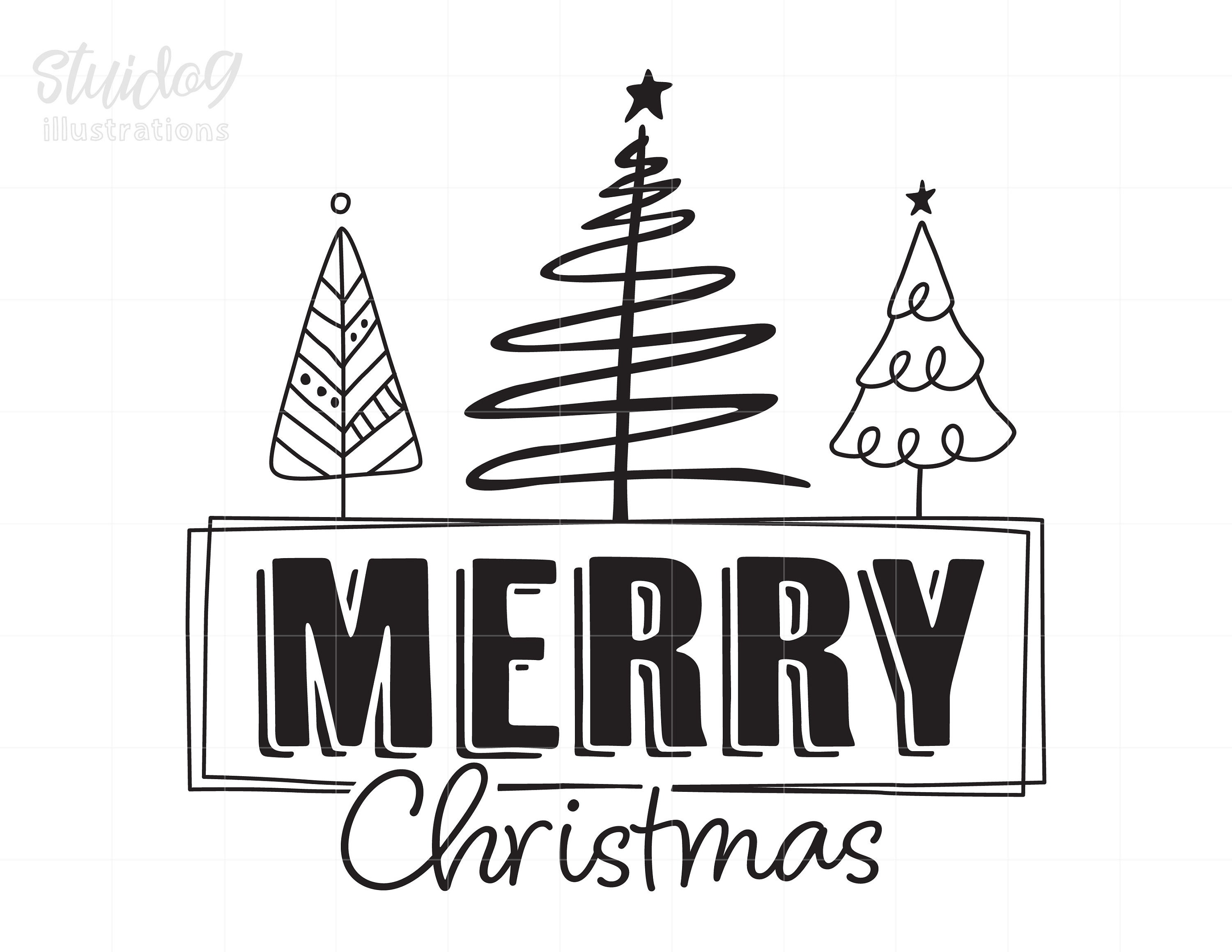 Christmas Svg Merry Christmas Tree Svg Christmas Saying - Etsy