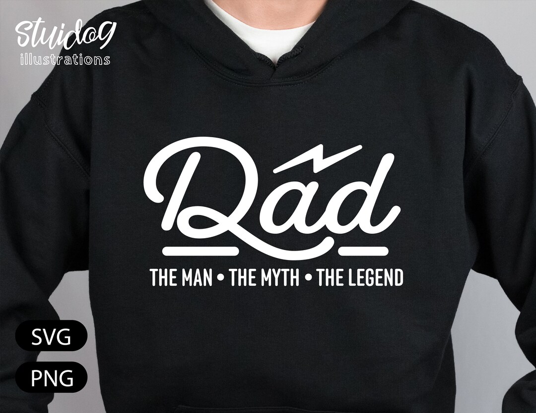 Dad the Man the Myth the Legend Svg Fathers Day Svg Dad - Etsy
