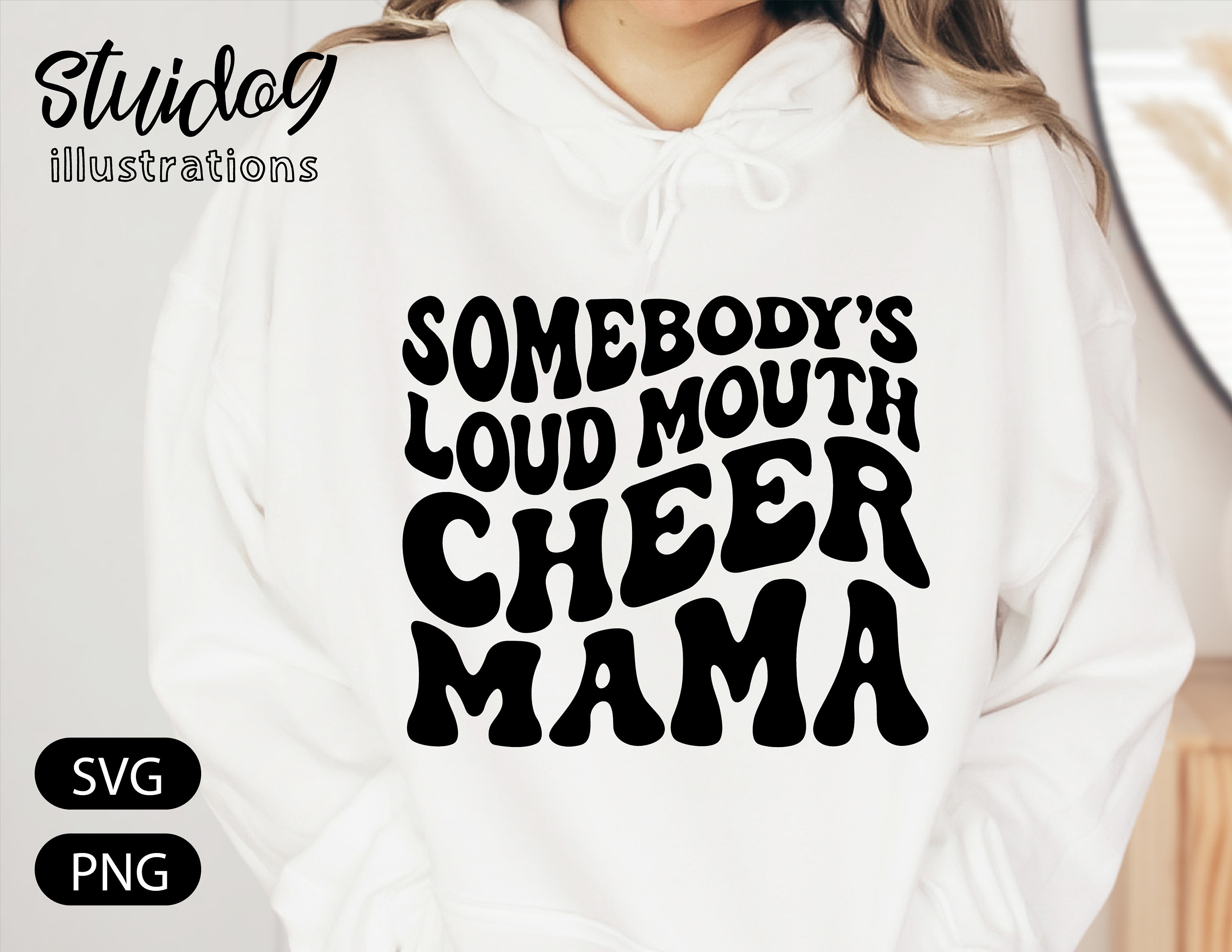 Cheer Mom Svg Somebodys Loud Mouth Cheer Mama Shirt Svg Etsy