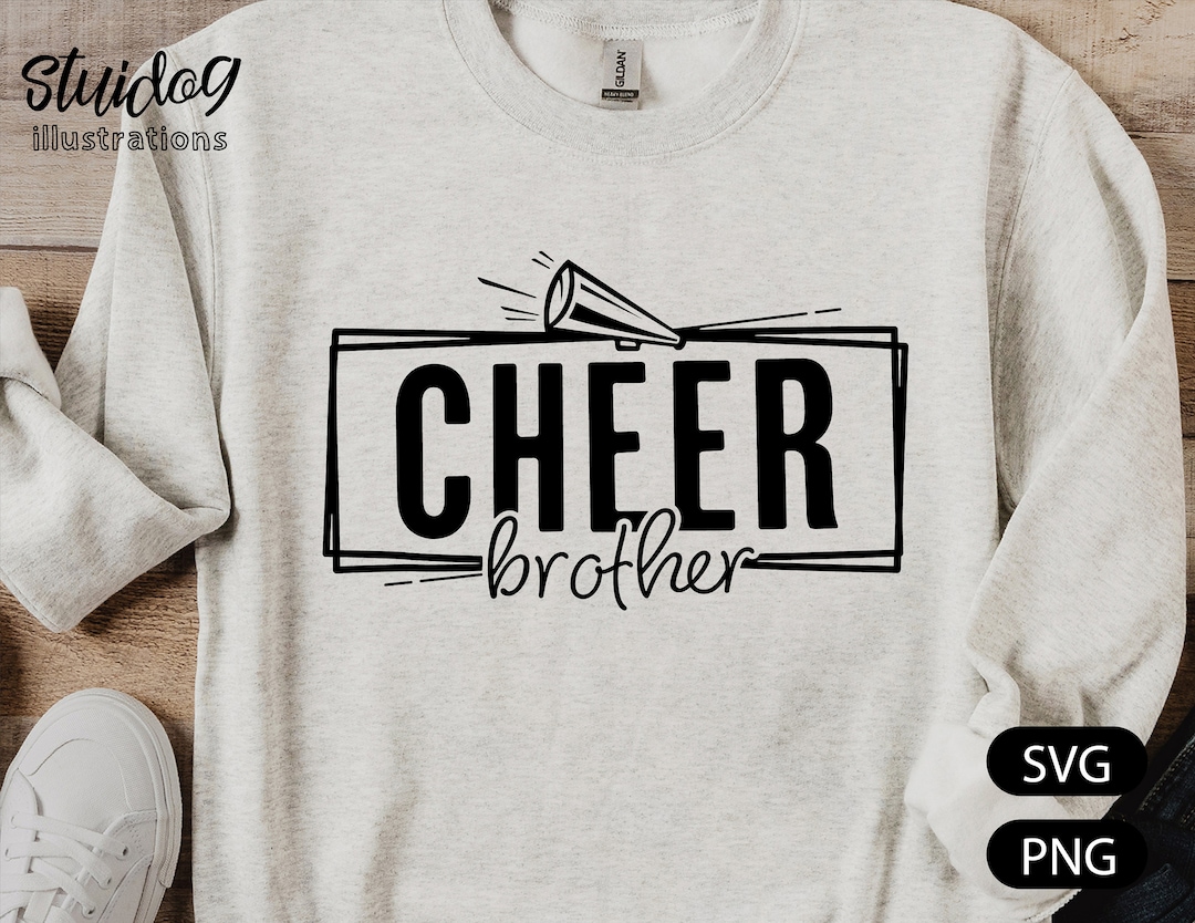 Cheer Brother Svg Cheerleader Brother Shirt Svg - Etsy