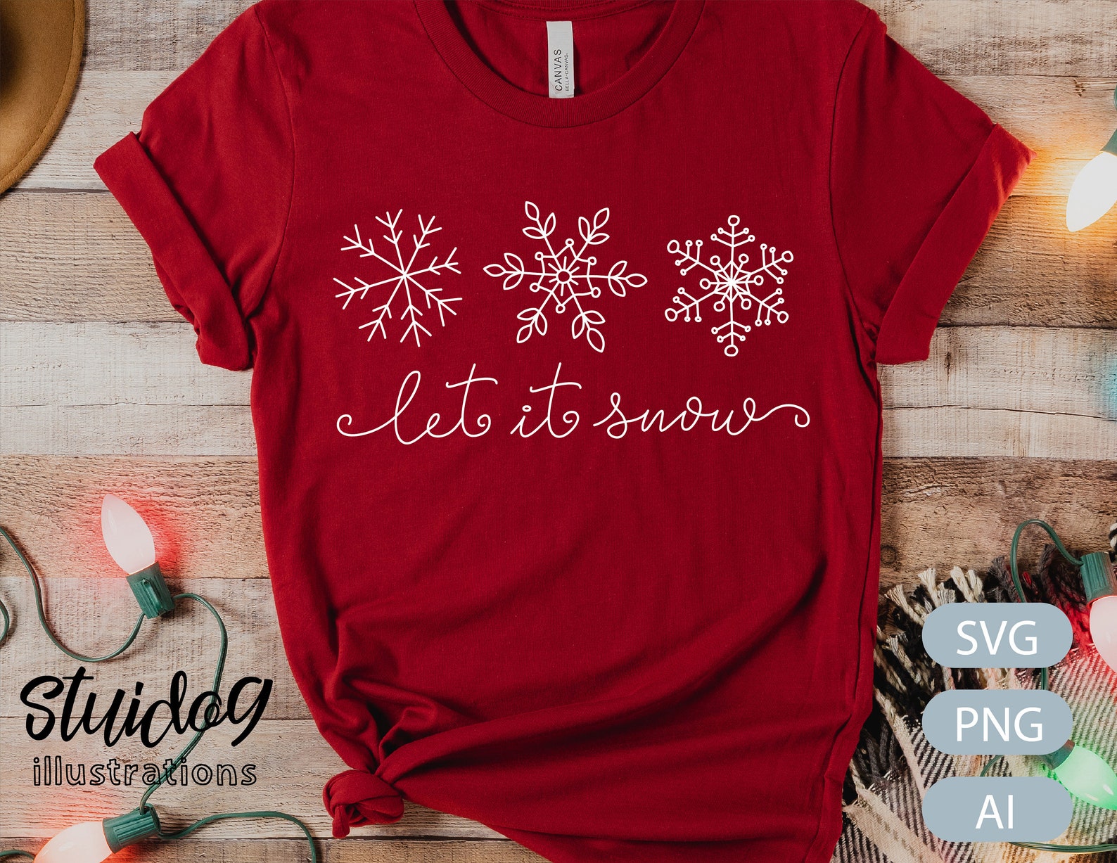 Let It Snow Svg Christmas Svg Png Instant Download - Etsy