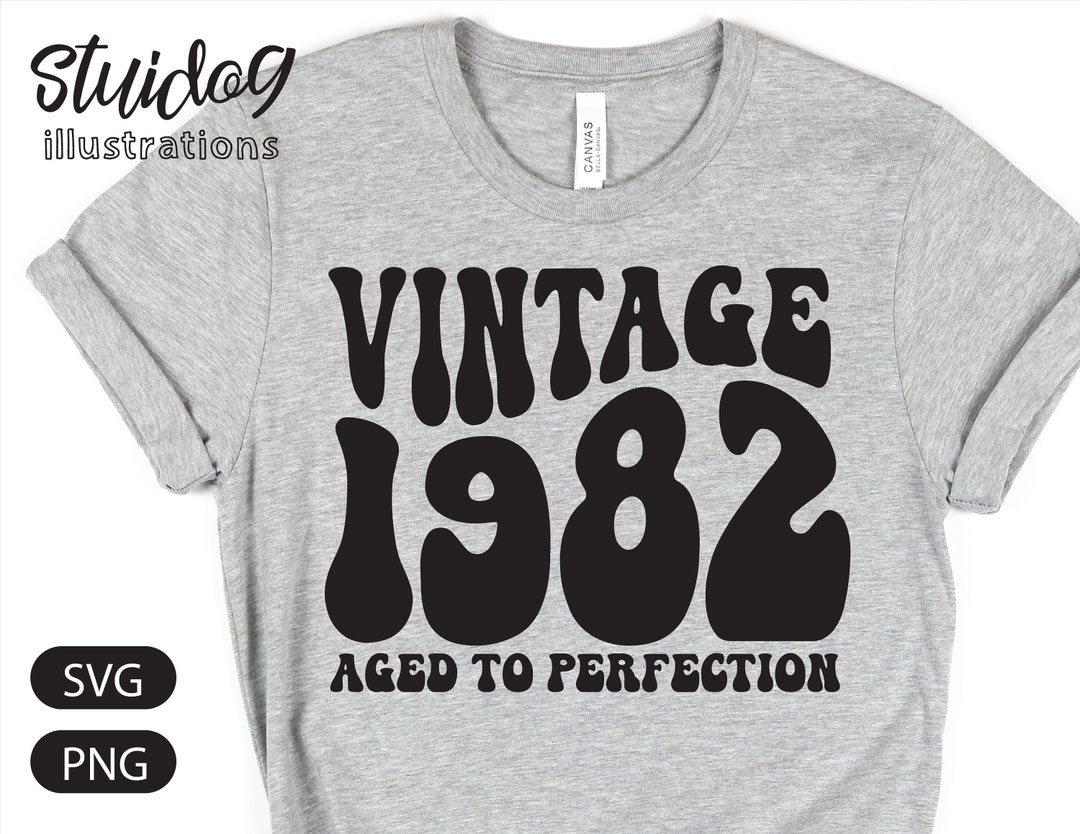 1982 Svg 1982 Birthday Svg Shirt Svg Vintage 1982 Shirt - Etsy