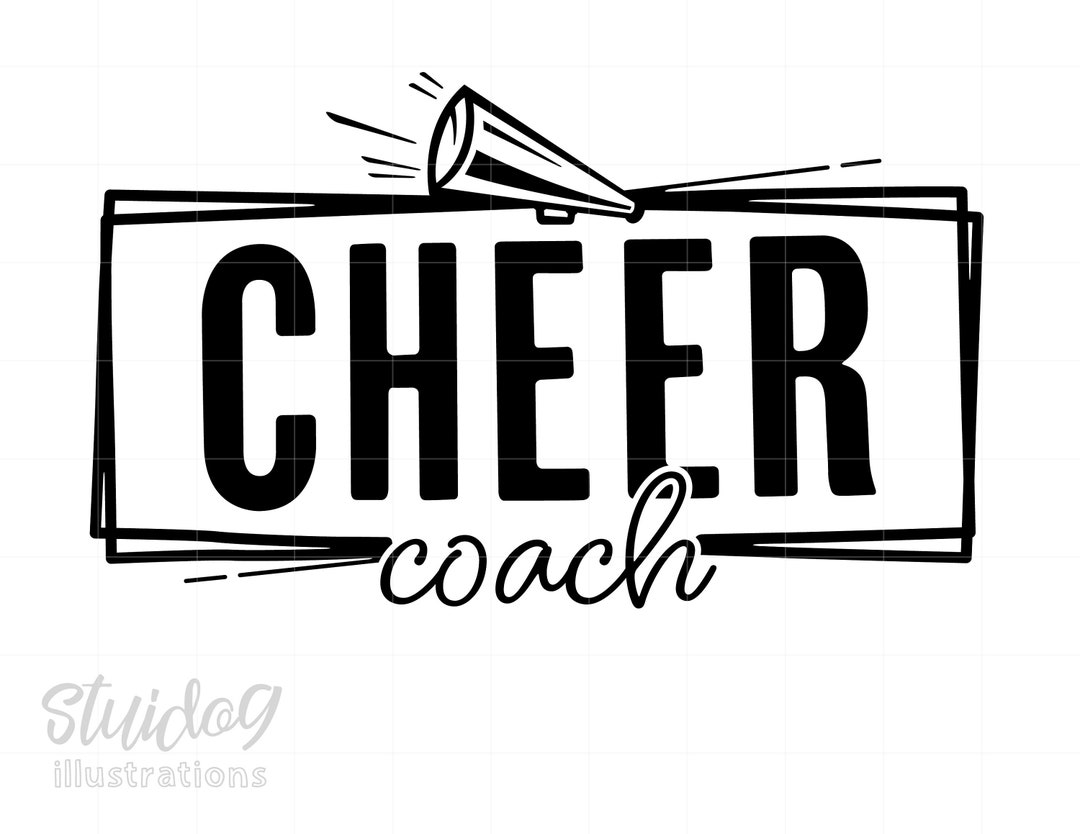 Cheer Coach Svg Cheerleader Coach Shirt Svg Cheerleading - Etsy