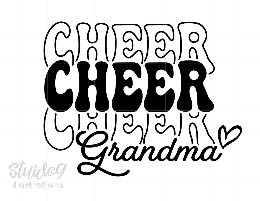 Cheer Grandma Svg Cheer Grandma Shirt Svg Cheerleader - Etsy