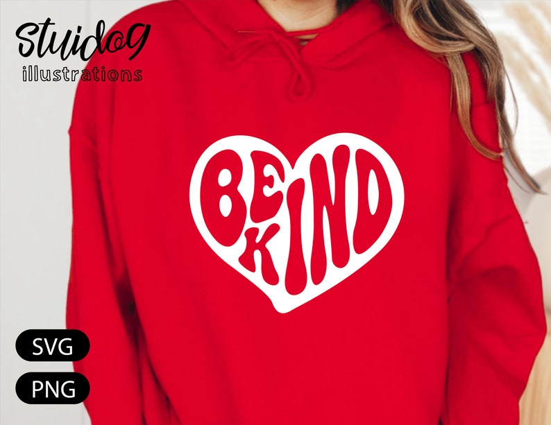 Be Kind Heart Svg Boho Kindness Svg Png Download - Etsy