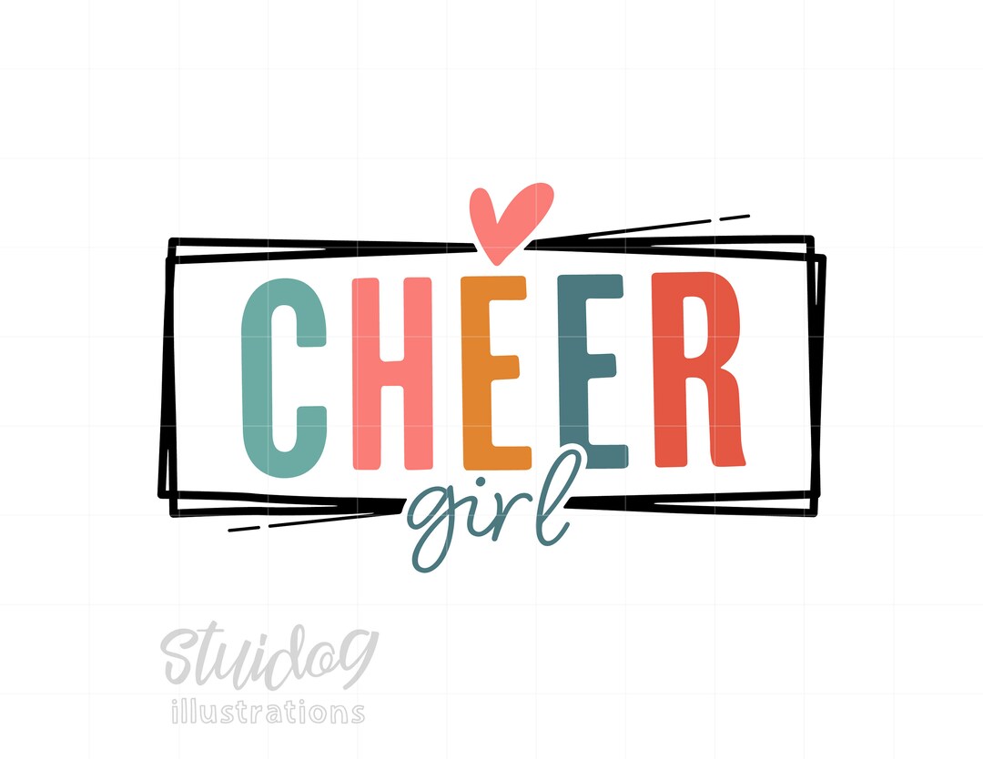Cheer Girl Svg, Cheer Girl Heart Shirt Svg, Love Cheerleading Svg Png ...