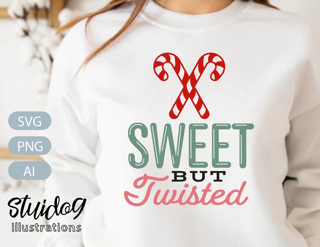 Sweet but Twisted Svg Christmas Svg Png Instant Download Christmas ...