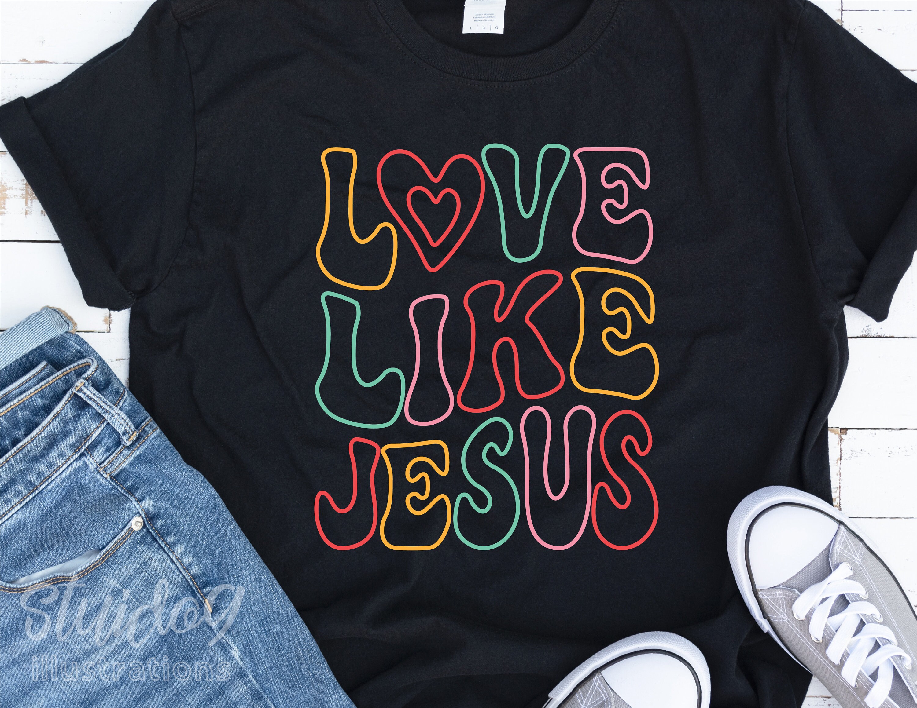 Groovy Love Like Jesus Svg Christian Svg Svg Png Download - Etsy