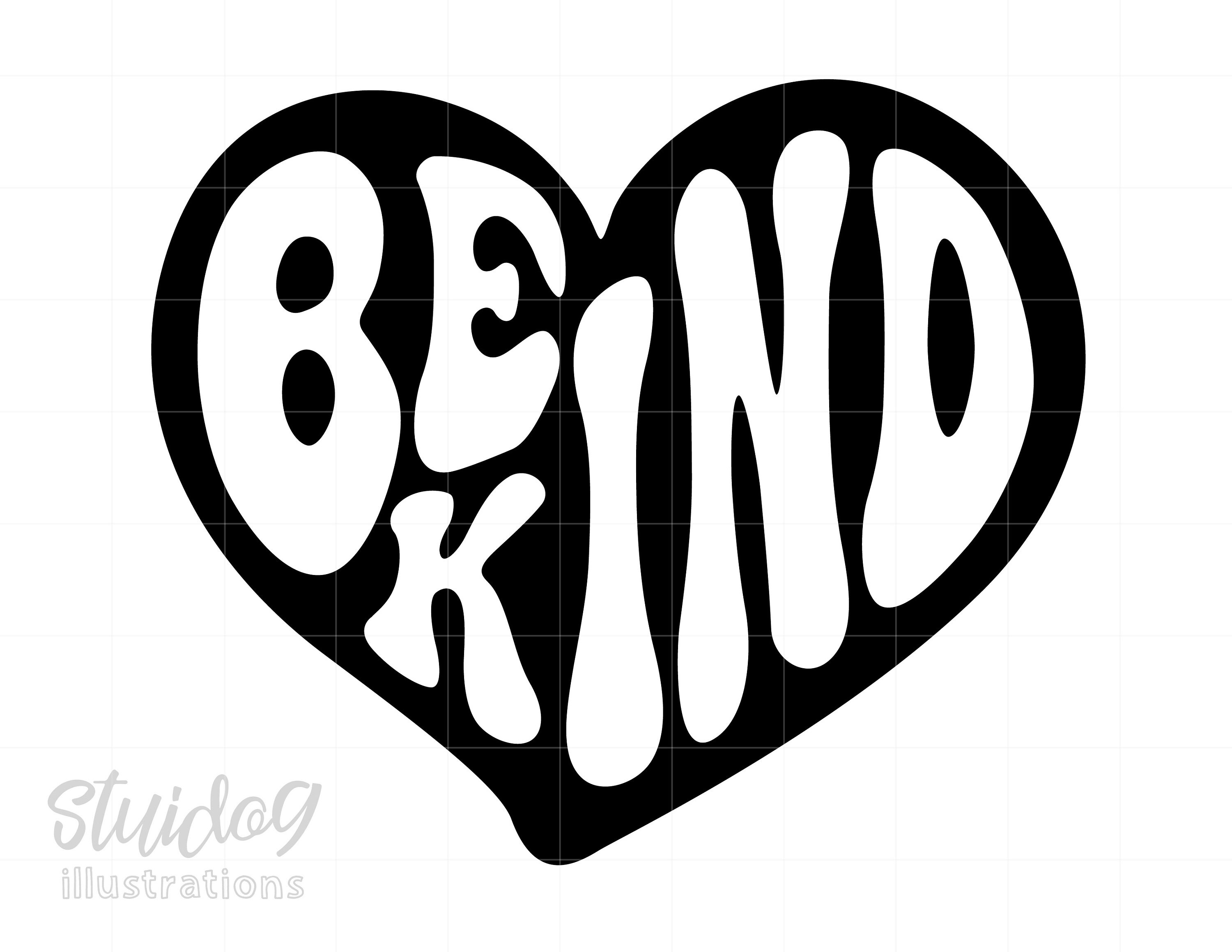 Be Kind Heart Svg Boho Kindness Svg Png Download - Etsy