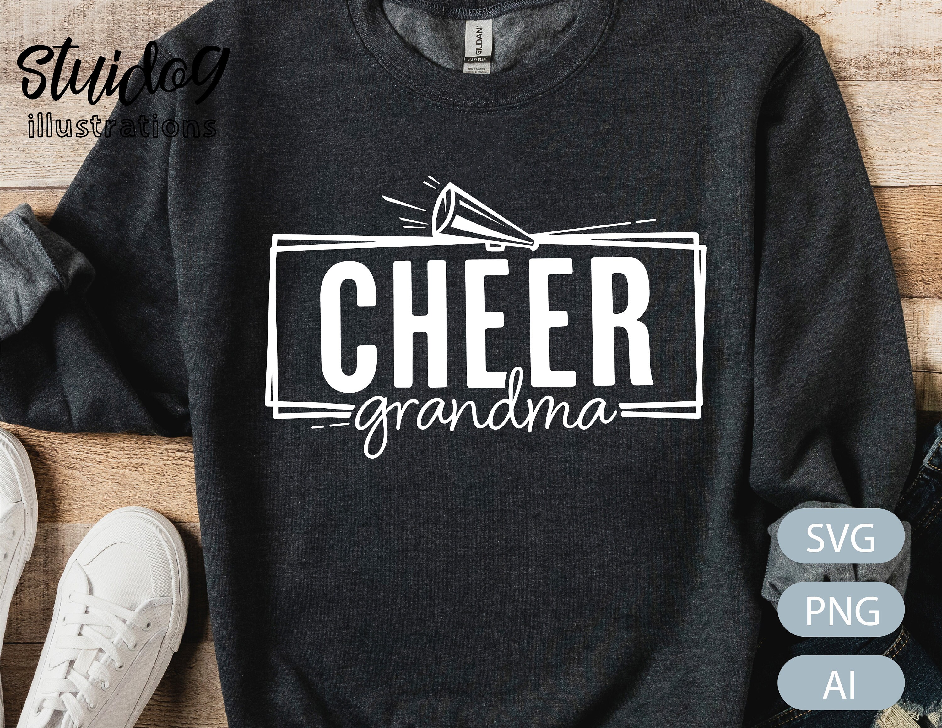 Cheer Grandma Svg Cheerleader Grandma Shirt Svg - Etsy