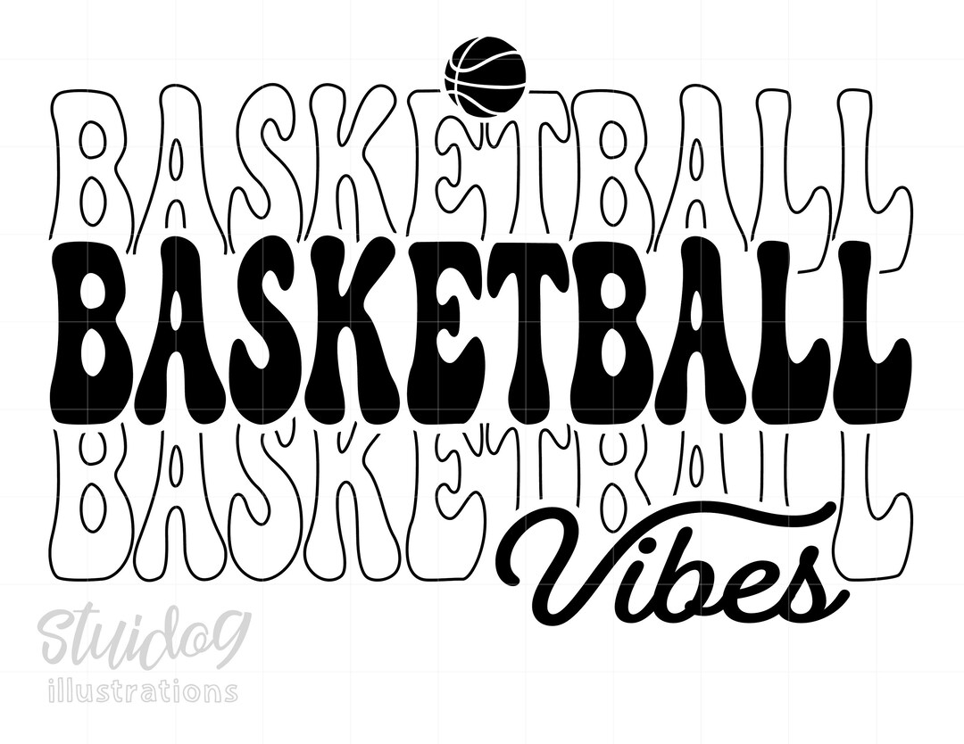 Basketball Vibes Svg, Basketball Vibes Shirt Svg, Basketball Svg Png ...