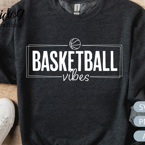 Basketball Vibes Svg - Etsy
