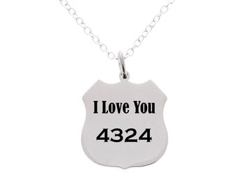 Police Officer Floating Locket Police Necklace Female | Etsy