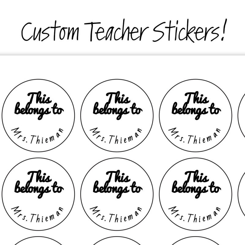This Belongs to Stickers - Etsy