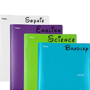 School Labels, Folder Labels, Binder Labels, Back to School, College ...