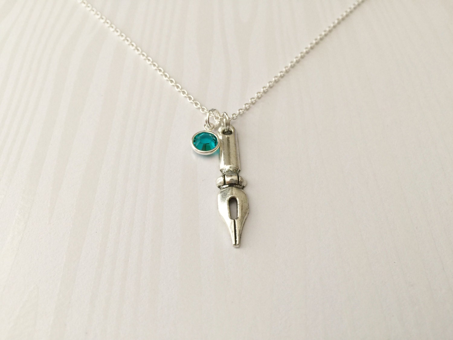 Calligraphy Pen Necklace Writing Necklace Gift for Writer - Etsy