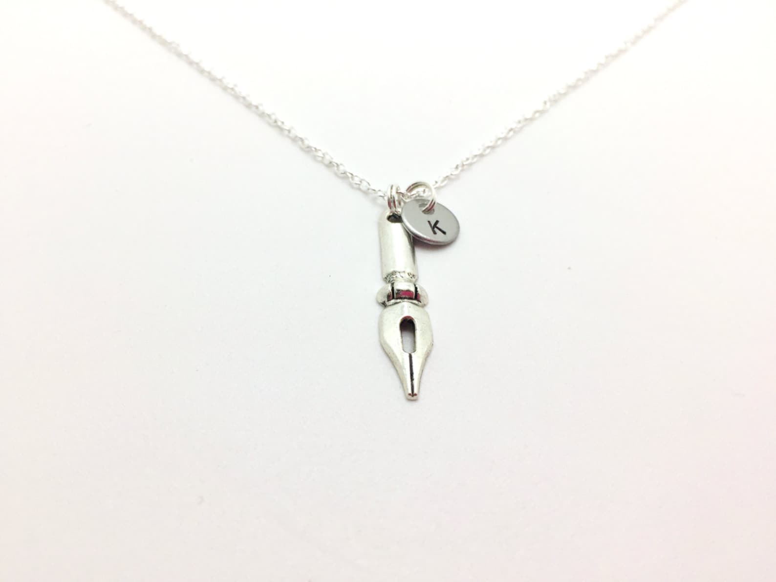 Calligraphy Pen Necklace Writing Necklace Gift for Writers | Etsy