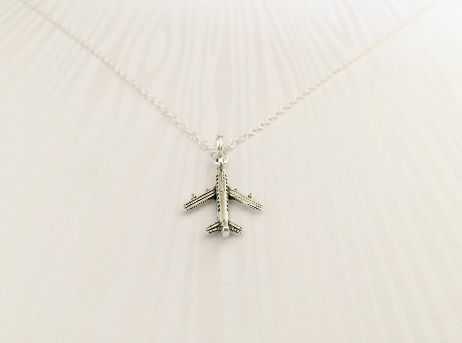 Airplane Necklace Jet Necklace Plane Necklace Gift for - Etsy