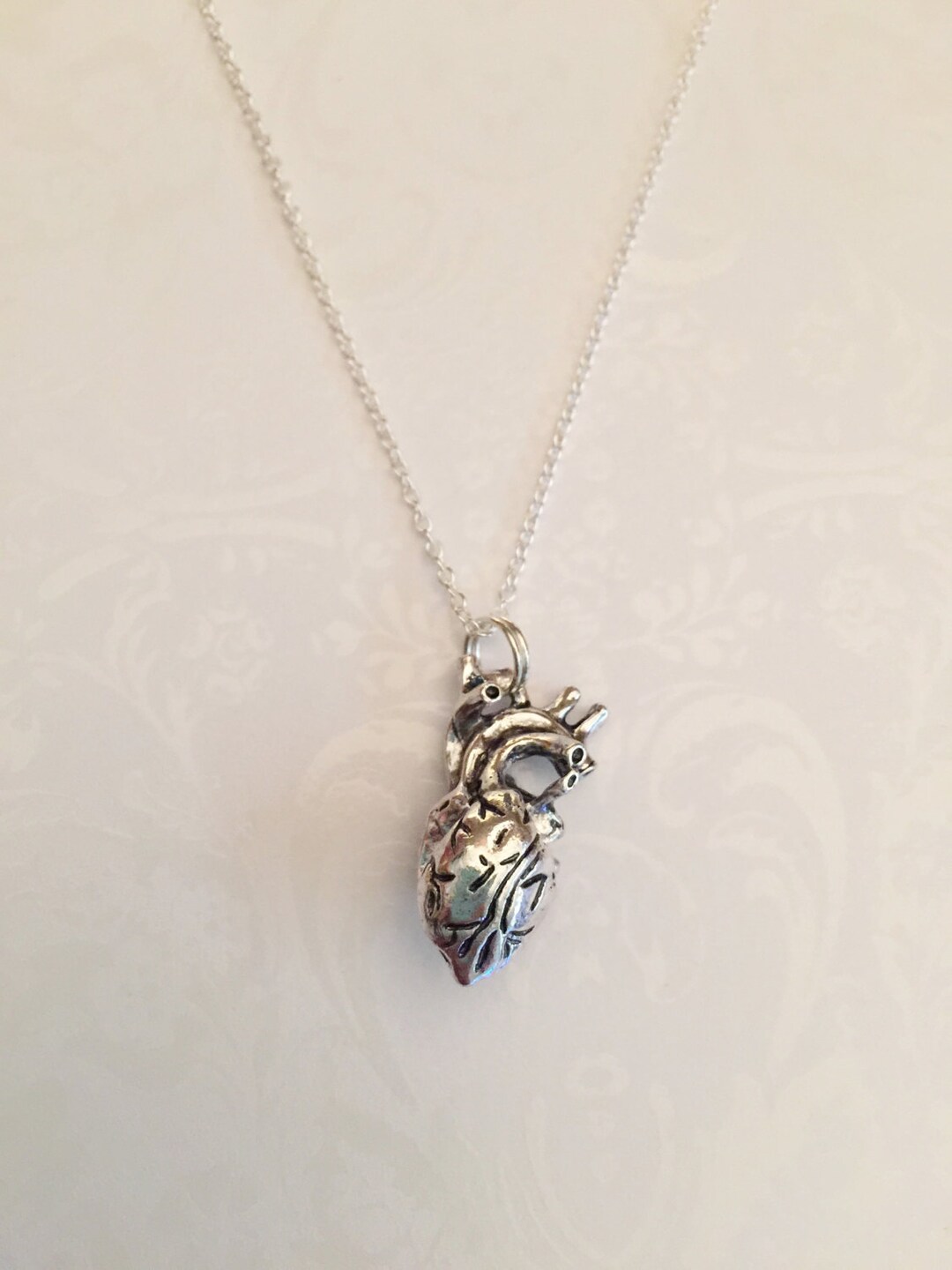 Human Anatomical Heart Necklace Anatomy Heart Necklace Gift for Doctor ...