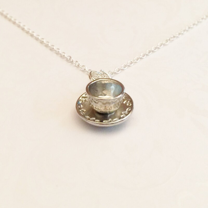 Tea Cup Necklace - Etsy