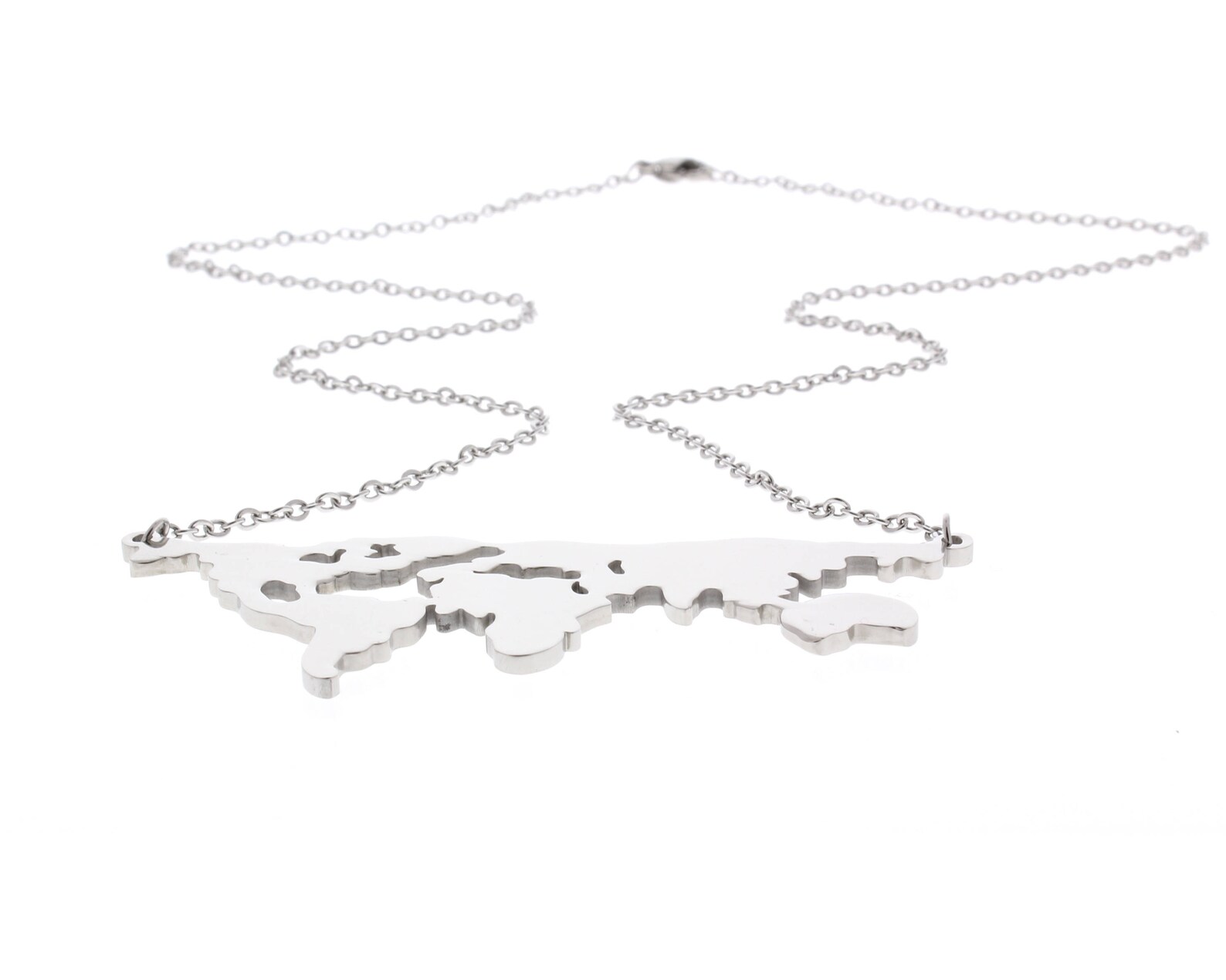 World Map Necklace Global Necklace Earth Necklace World | Etsy