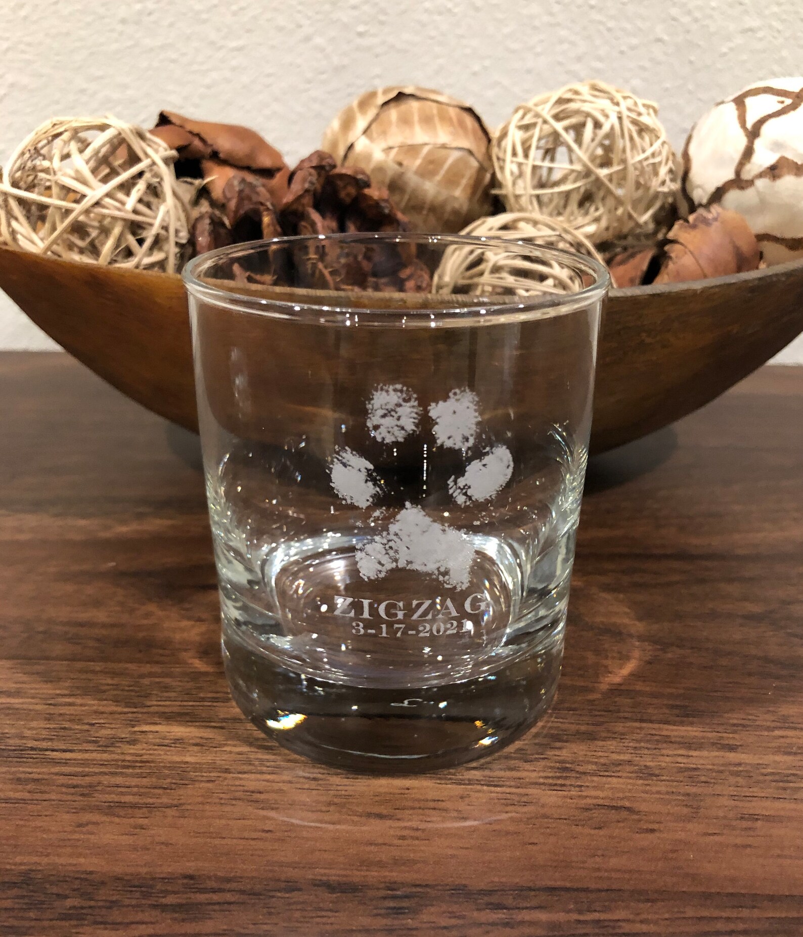 Actual Paw Print Paw Prints Glass Beer Glass Pint Glass - Etsy
