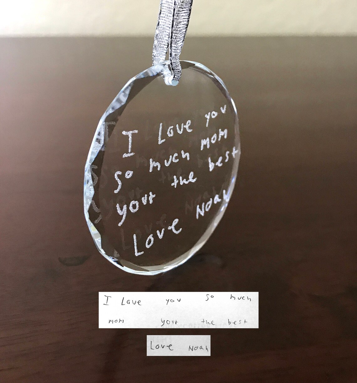 Handwriting Ornament Custom Drawing Ornament Handwriting - Etsy