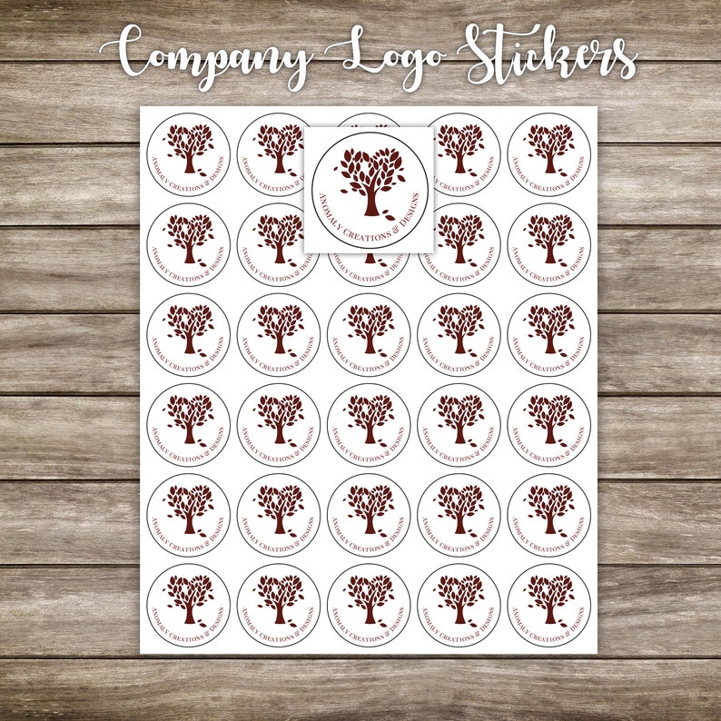 Logo Stickers Company Stickers Custom Stickers Corporate - Etsy