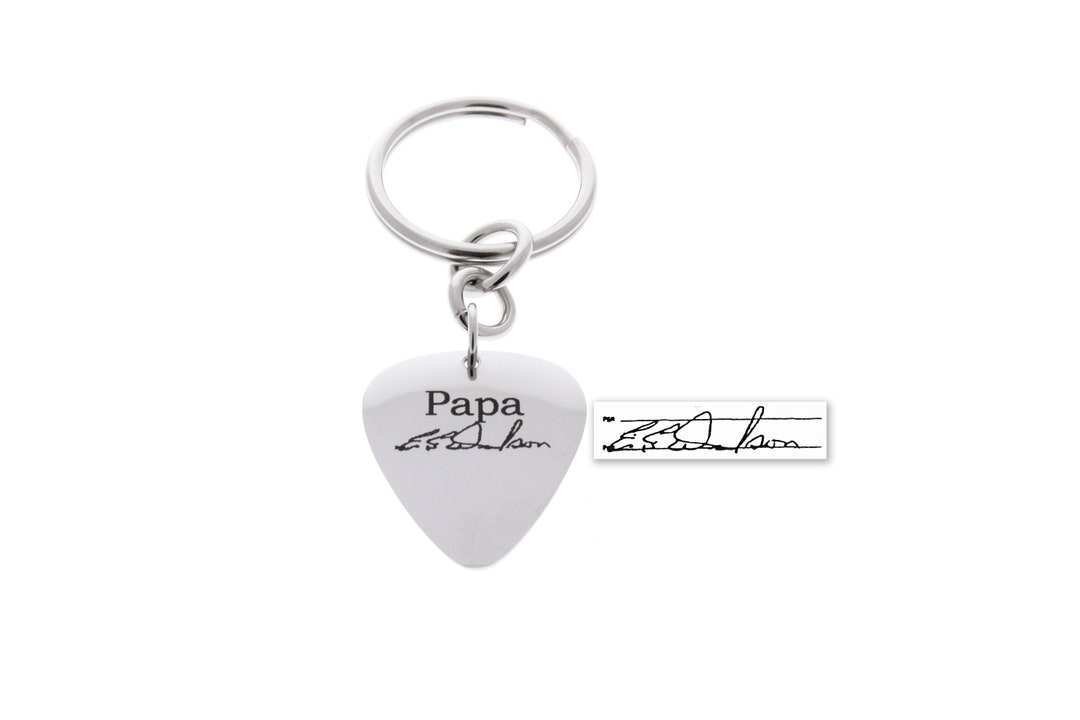 Custom Guitar Pick, Handwriting Keychain, Personalized Music ...