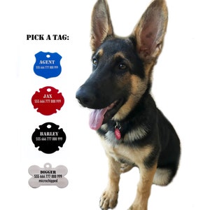 Firefighter Dog Tag, Police Badge Tag, Pet ID Tag, Dog Tags, Police Dog ...