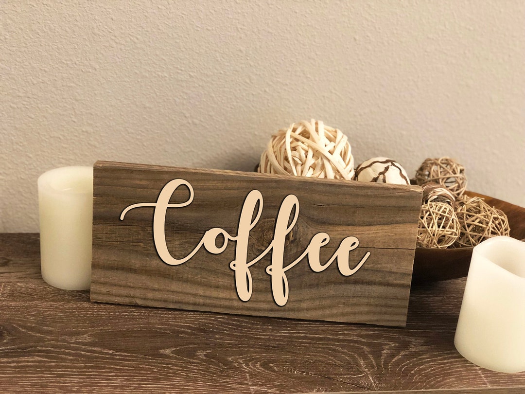Custom Wood Sign, Coffee Sign, Wood Decor, Wood Wall Art, Coffee Sign ...