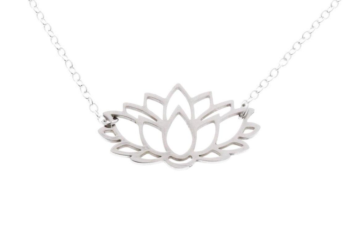Lotus, Flower Necklace, Lotus Symbol, Lotus Necklace, Om, Geometric ...