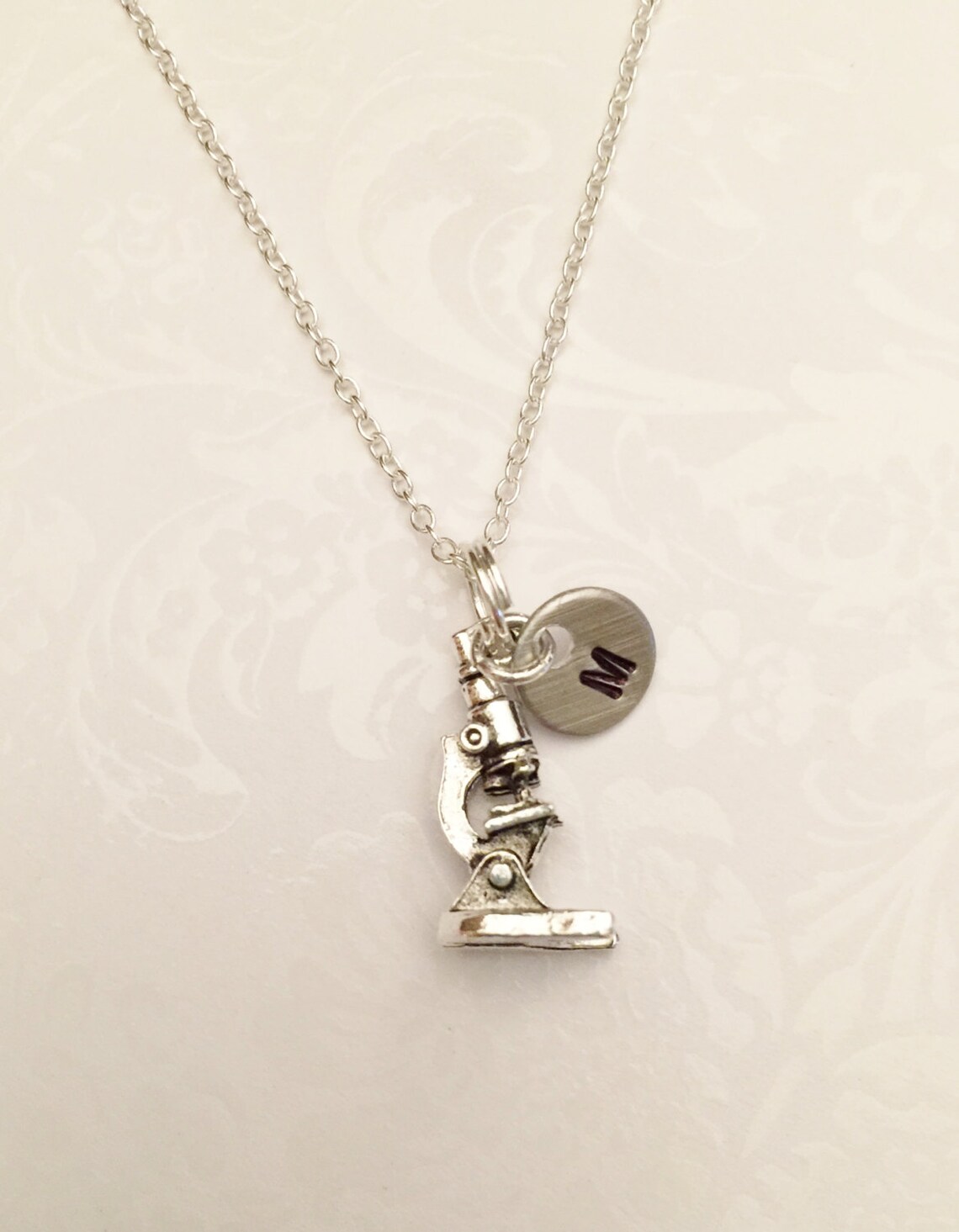 Microscope Necklace Microbiologists Microbiology Chemistry | Etsy