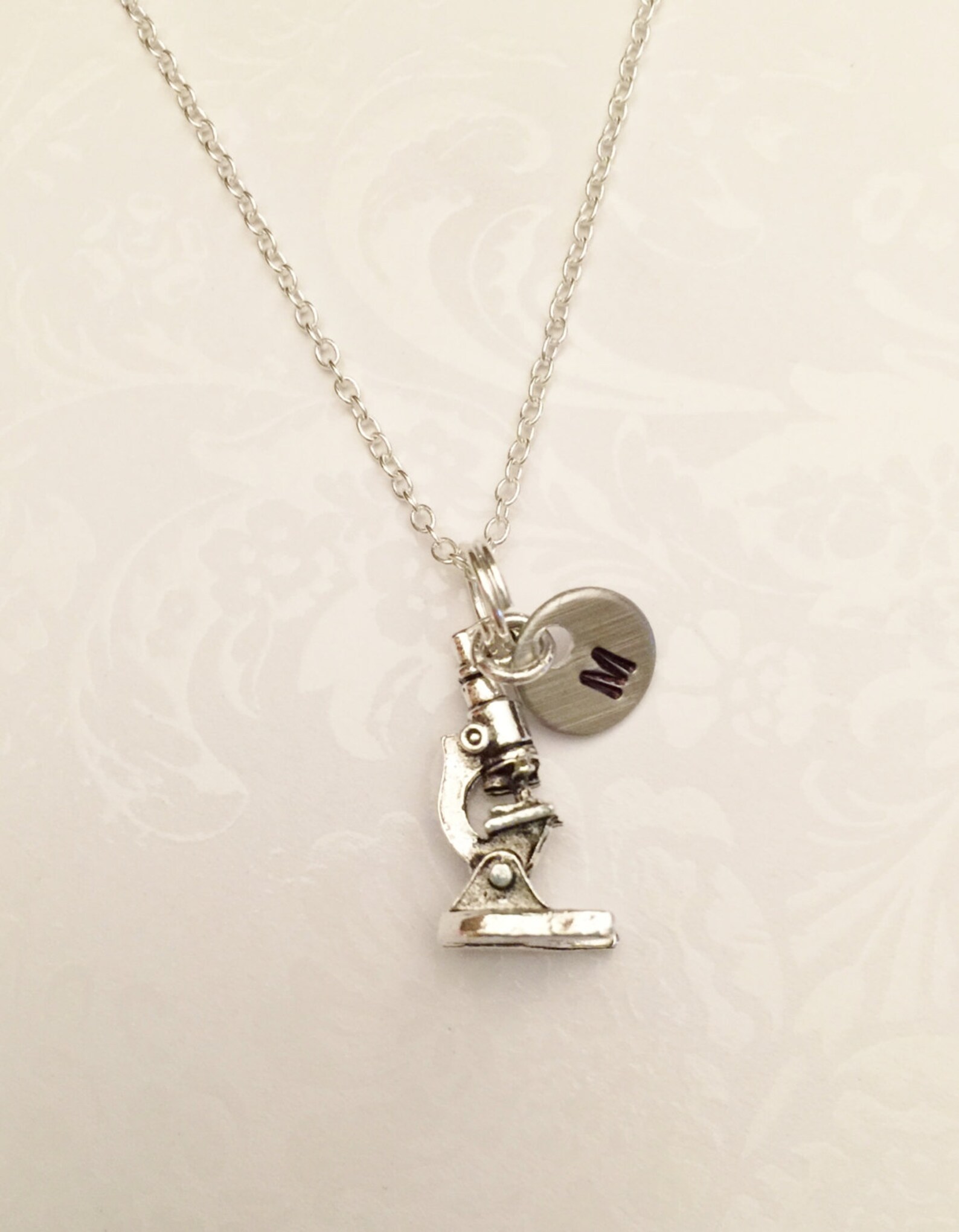 Microscope Necklace Microbiologists Microbiology Chemistry | Etsy