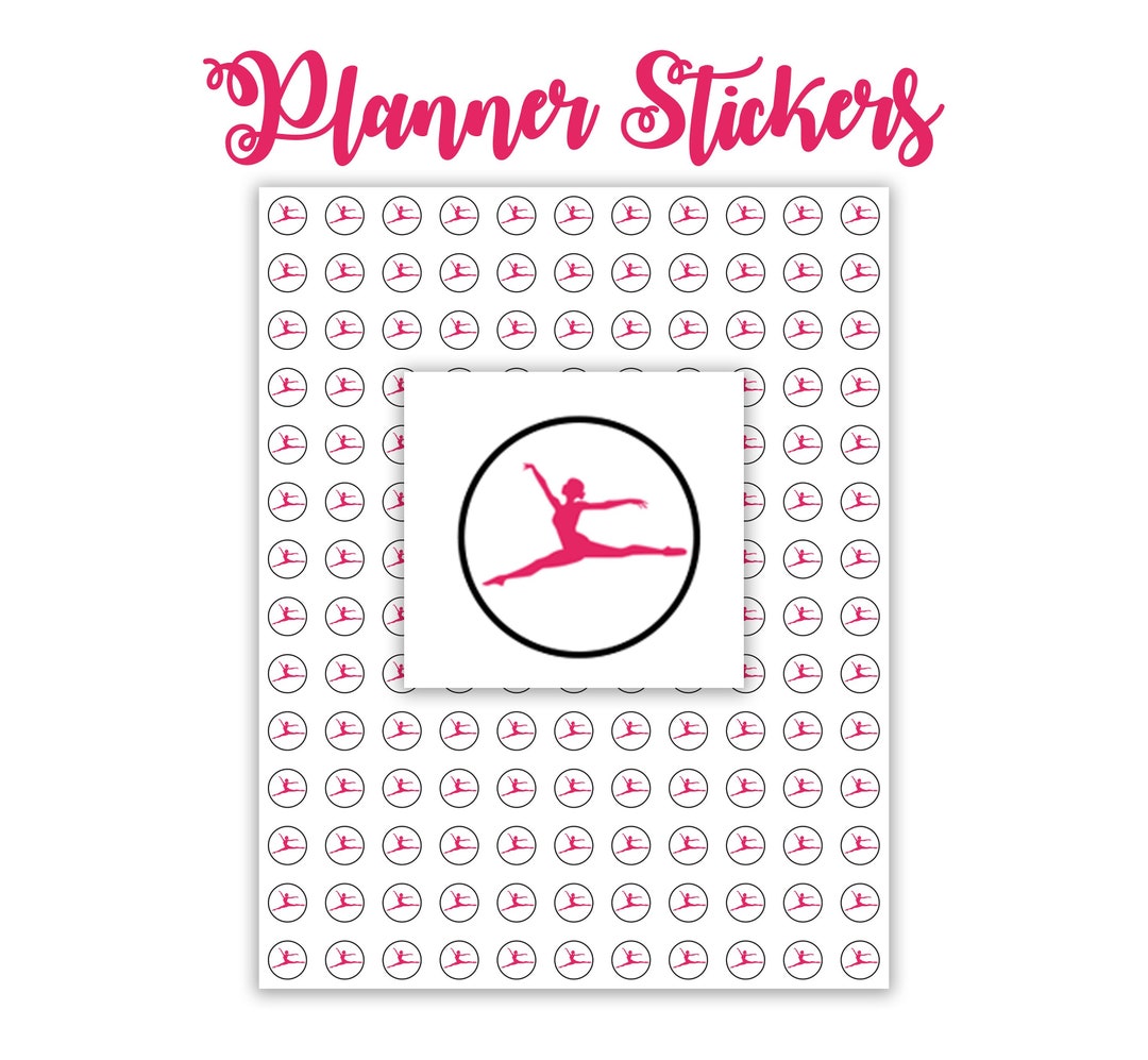 Gymnastics Stickers, Planner Stickers, Planning Stickers, Life Planner ...