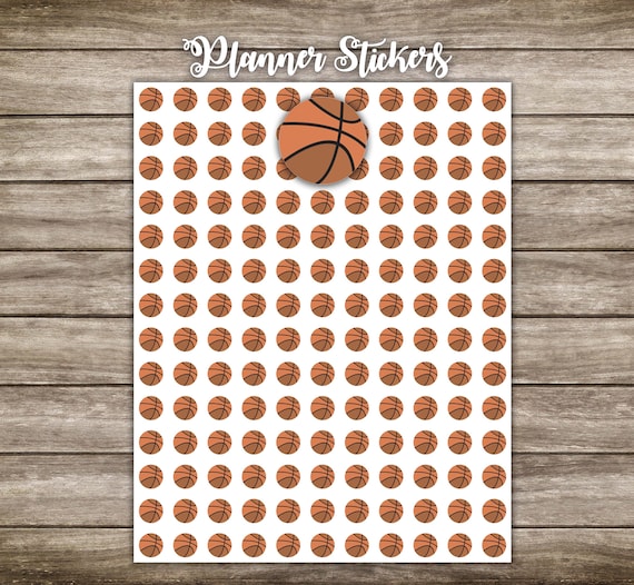 154 Basketball Stickers Basketball Stickers Basketball Game - Etsy