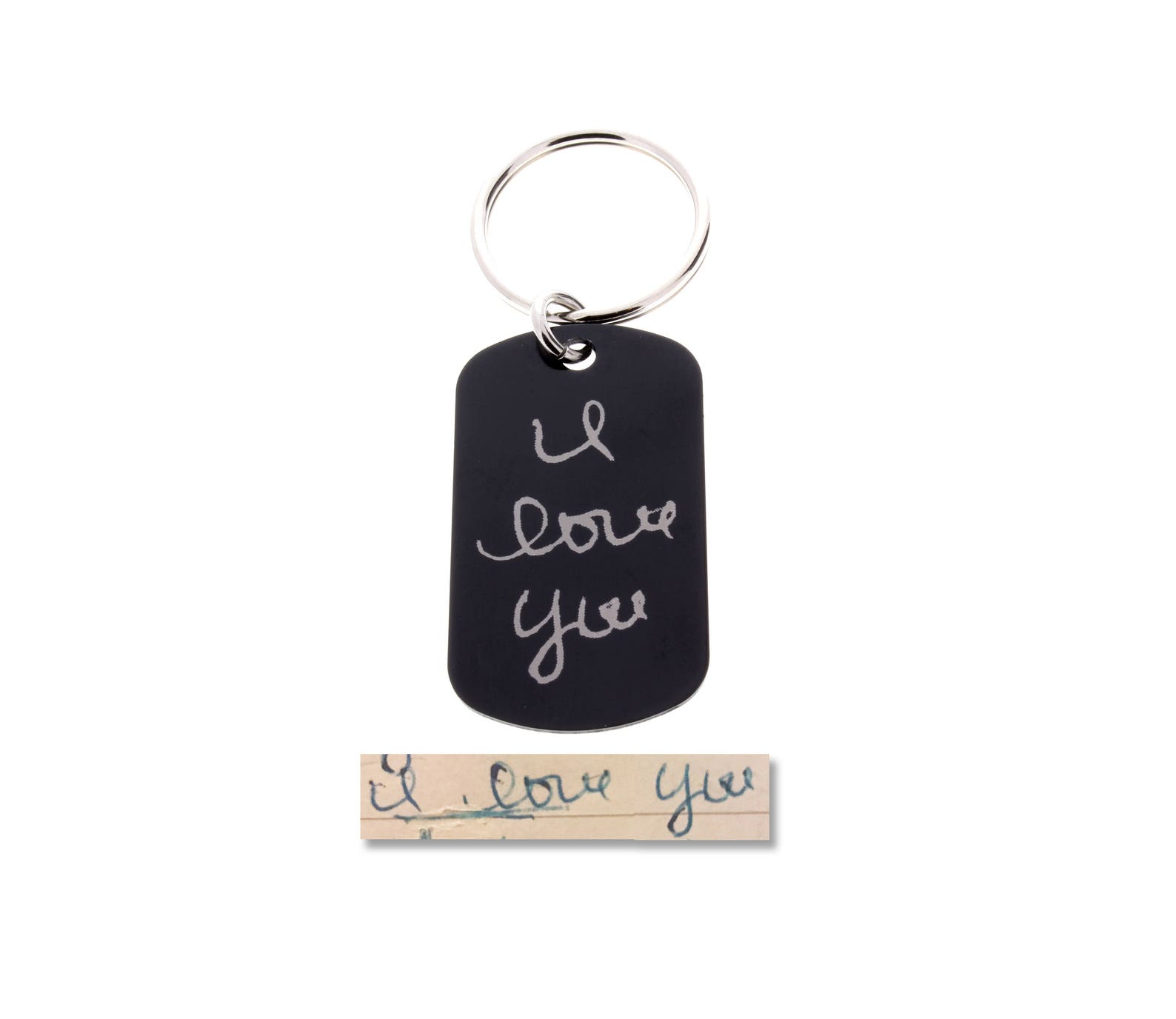Photograph Engraved, Photo Keychain, Dog Tag Key Chain, Actual ...