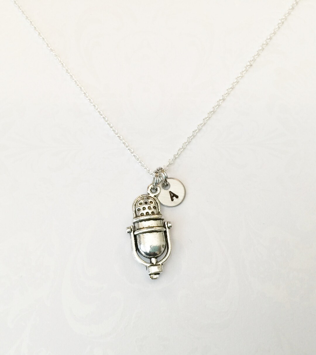 Microphone Necklace, Microphone Gifts, Gifts for Singer Song Writer ...