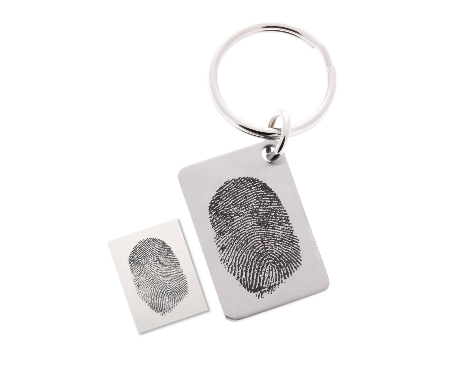 Fingerprint Keychain // Fingerprint Gifts // Memorial Keepsake | Etsy