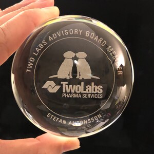 Glass Dome, Handwriting Gifts, Glass Paperweight, Office Gifts ...