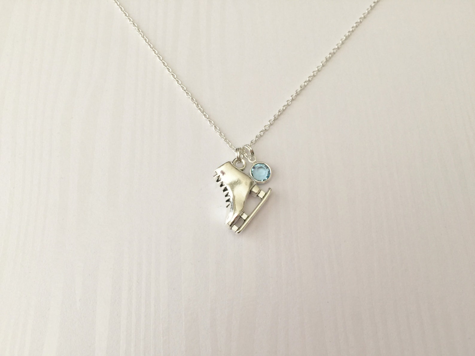 Ice Skating Necklace, Ice Hockey Necklace, NHL Necklace, Hockey ...