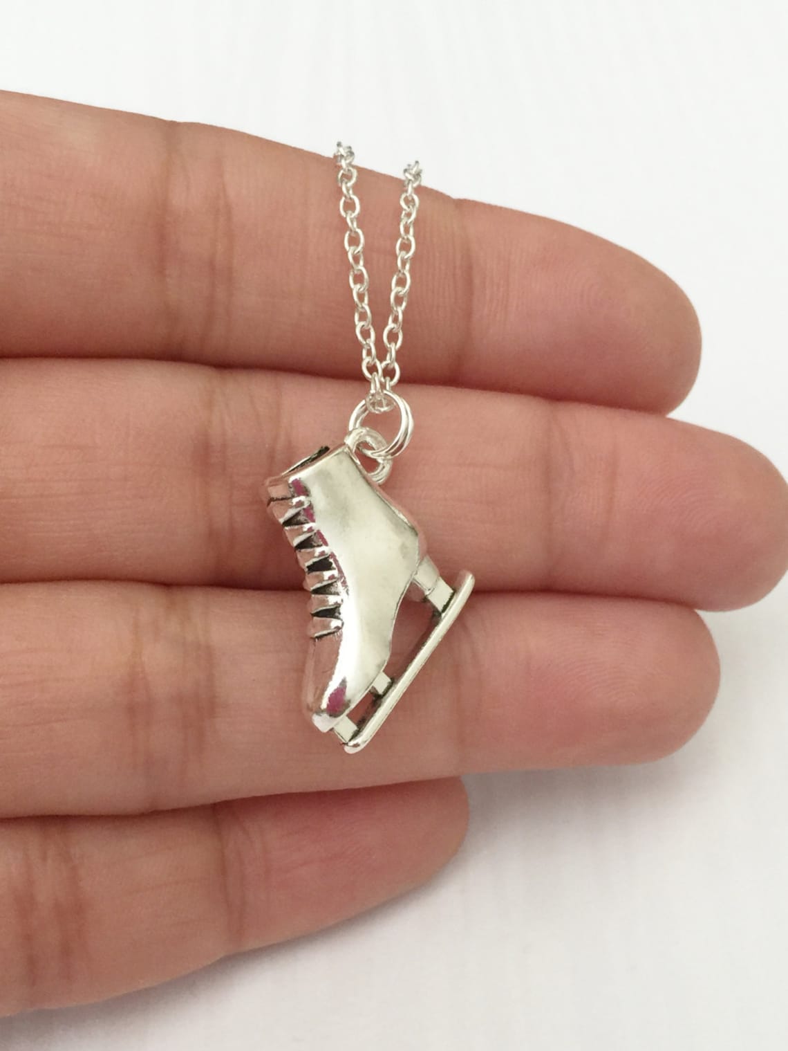 Ice Skating Necklace, Ice Hockey Necklace, NHL Necklace, Hockey ...