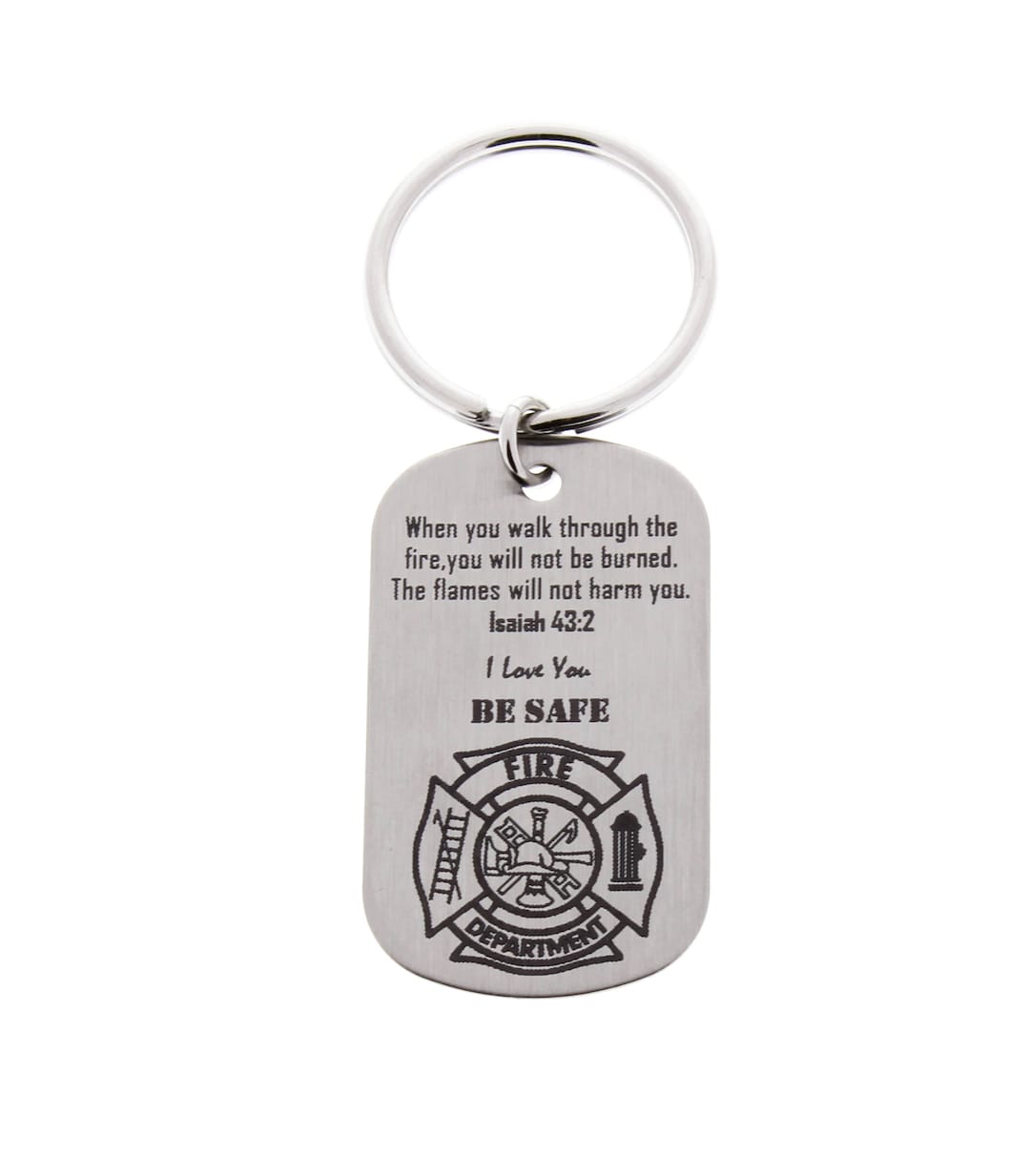 Firefighter Gift, Firefighter Keychain, Fireman, Gift for Firefighter ...