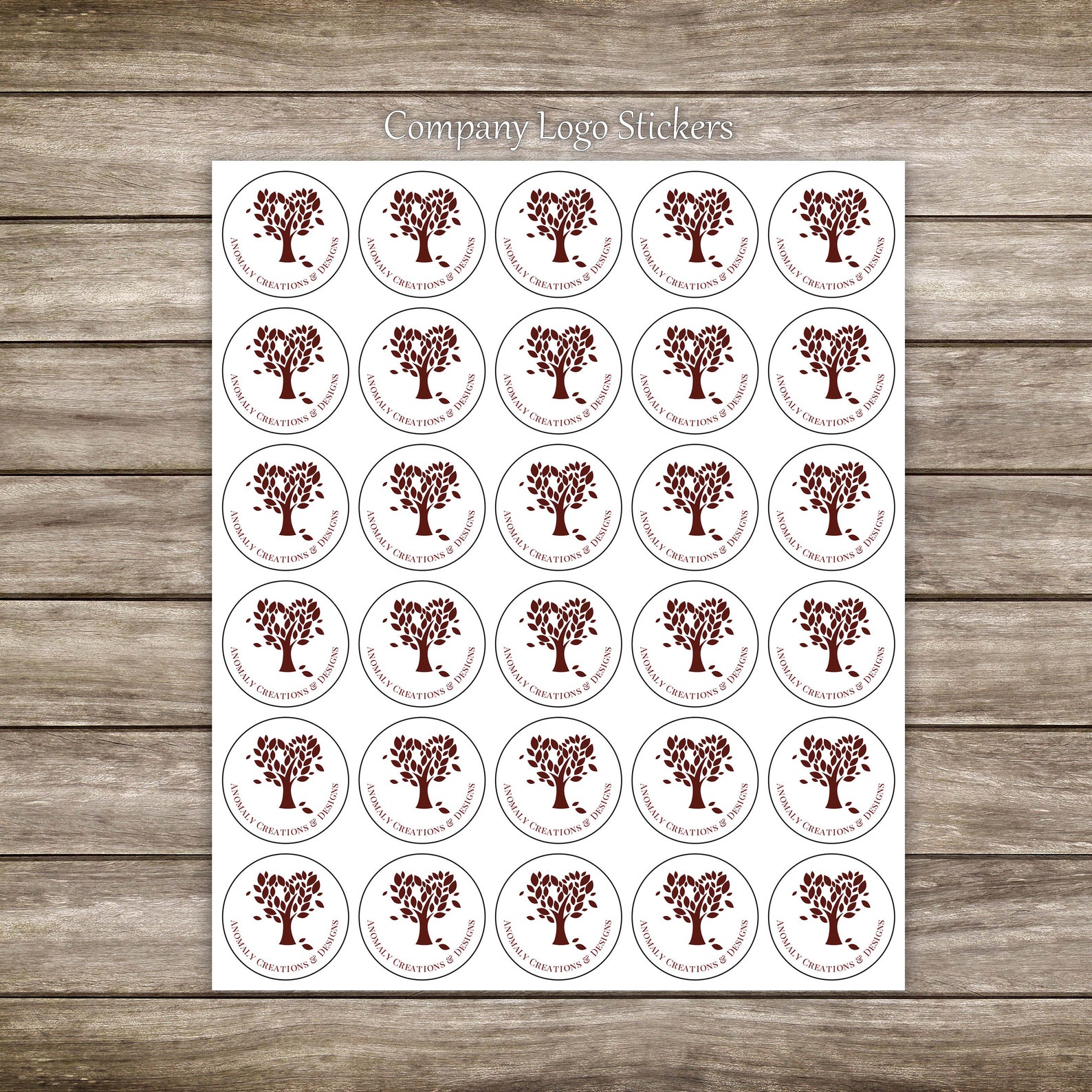 Logo Stickers Company Stickers Custom Stickers Corporate - Etsy