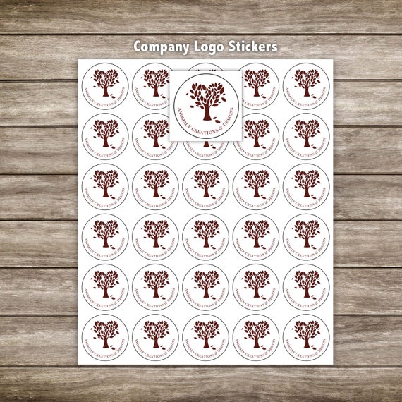 Logo Stickers Company Stickers Custom Stickers Corporate | Etsy