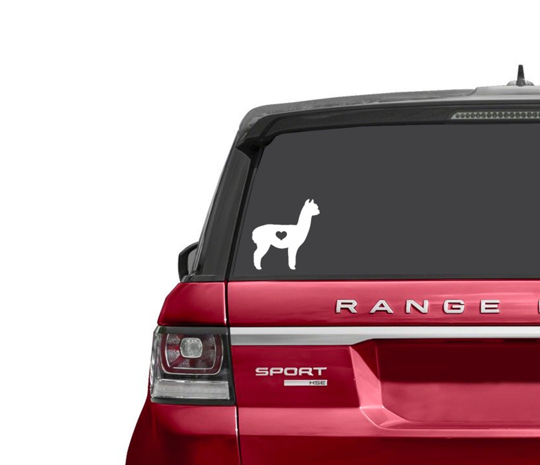 Car Decal, Alpaca, Alpaca Decal, Alpaca Sticker, Decals, Decal, Llama ...
