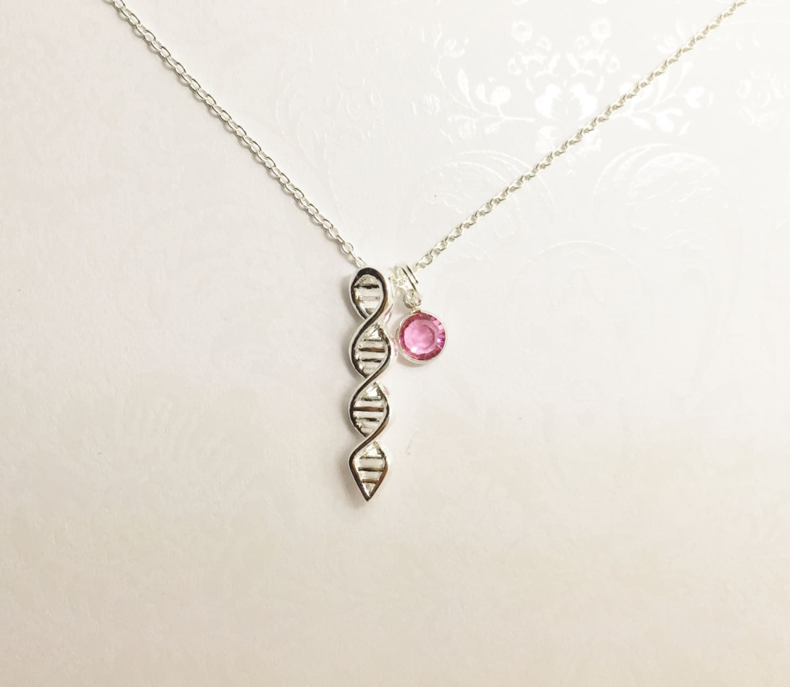 DNA Strand Necklace Double Helix DNA Necklace Gift for - Etsy