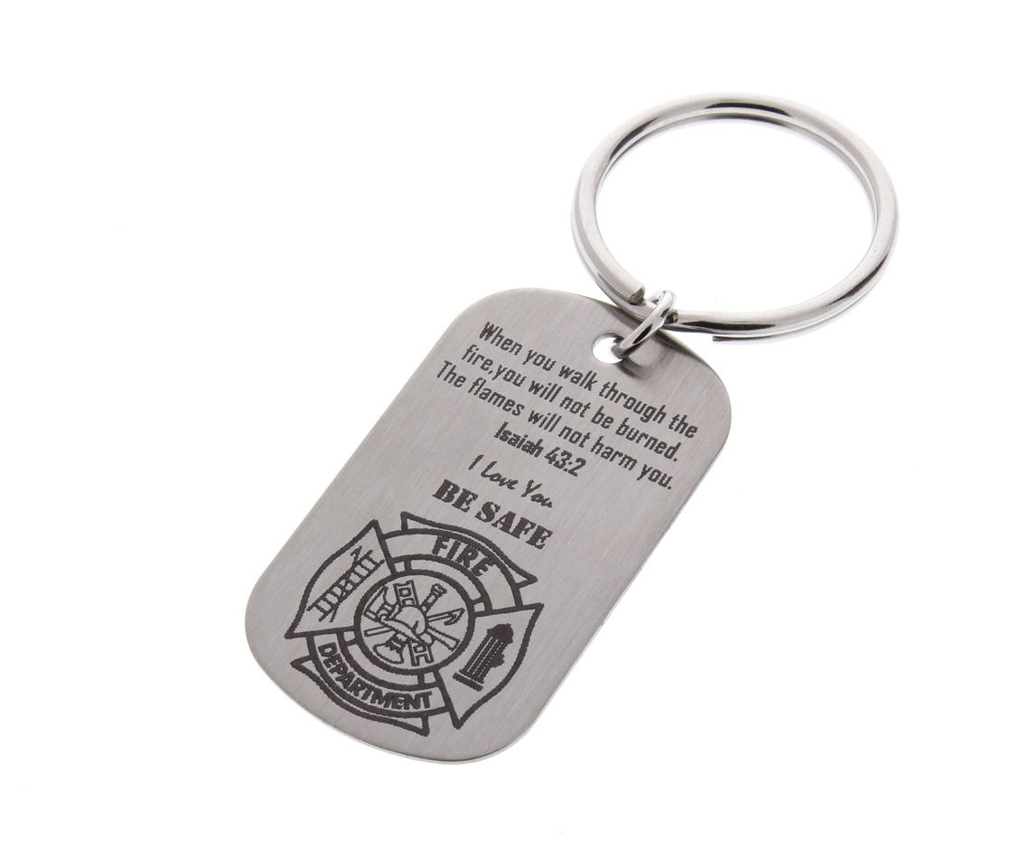 Firefighter Gift Firefighter Keychain Firefighter Gifts - Etsy