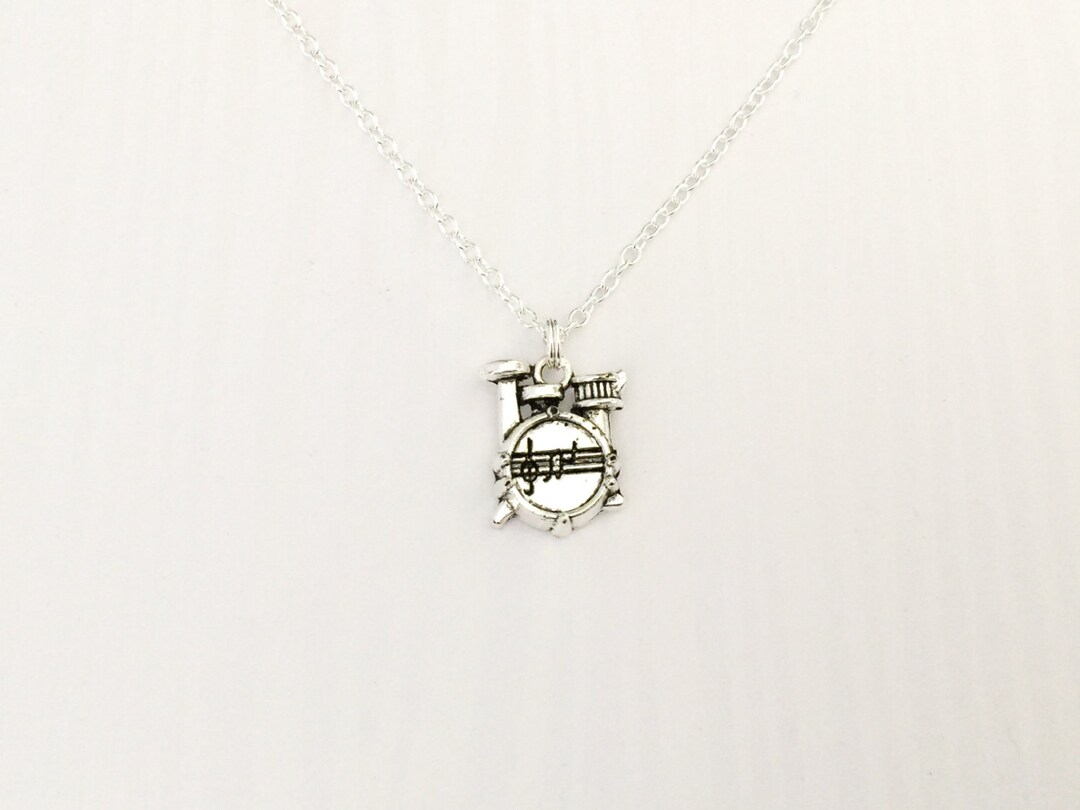 Drum Set Necklace, Snare Drum Necklace, Drummer Necklace, Gift for ...