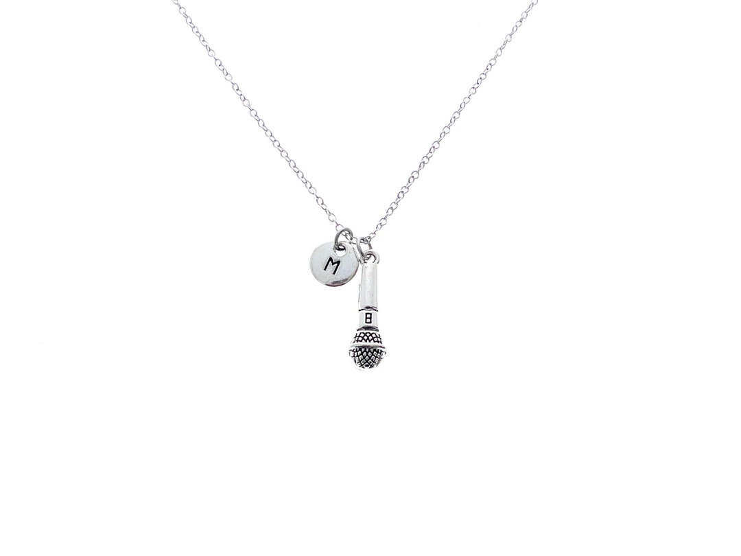 Microphone Necklace, Microphone Gifts, Gifts for Singer Song Writer ...
